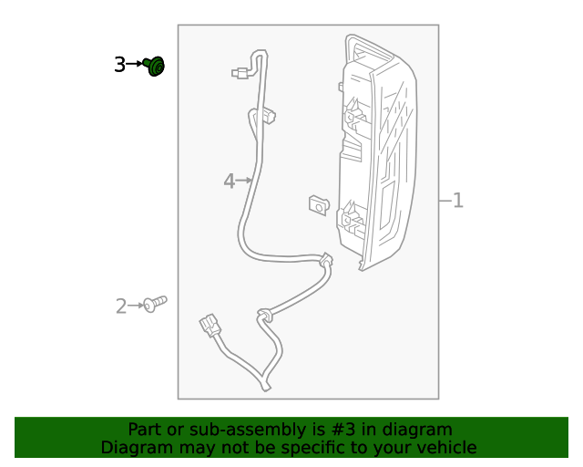 2018-2024 GM Tail Lamp Retainer 84221533 GM | GMPartsDirect.com