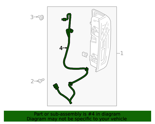 2019-2024 GMC Tail Light Wiring Harness 84234372 | OEM Parts Online