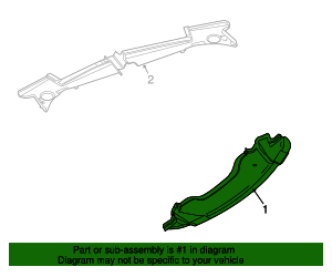 2015-2021 Dodge Challenger Front Shield 68184165AG | TascaParts.com