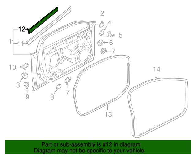 2009-2023 Audi Sound Absorber 8V4-837-805 | Audi USA Parts