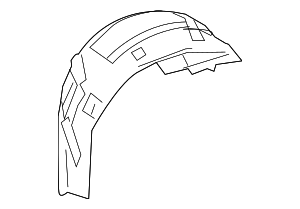 2020-2024 Toyota Corolla Wheelhouse Liner 65638-02130 | Lithia Toyota Parts