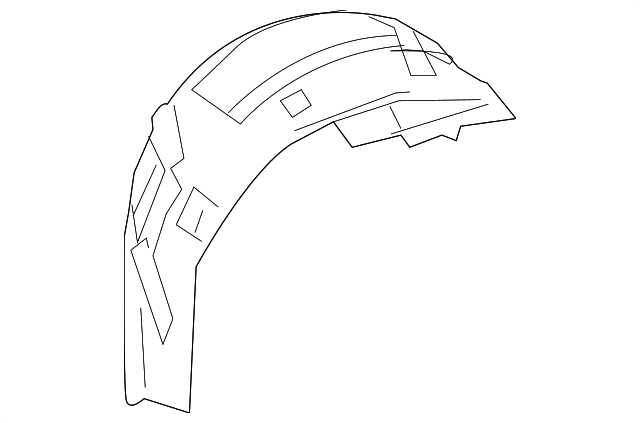 2020-2024 Toyota Corolla Wheelhouse Liner 65638-02130 | Lithia Toyota Parts