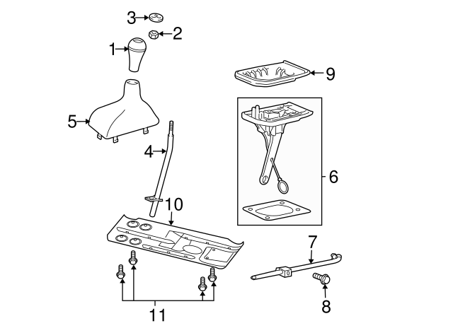 2002-2012 Mopar Transfer Case Shifter Lever 5080227AA | TascaParts.com