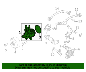 2019-2025 Land Rover Water Pump LR121418 | OEM Parts Online
