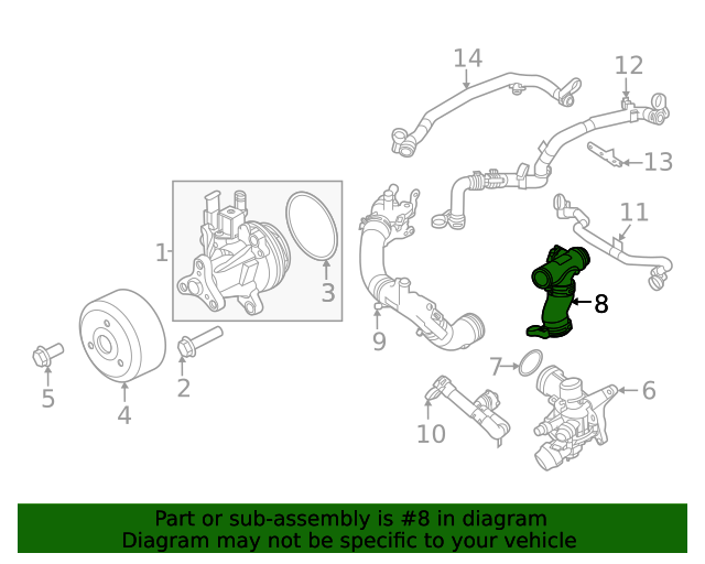 Genuine OEM Water Hose Part# LR121447 Fits 2019-2024 Land Rover: Up To ...