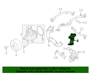 Genuine OEM Water Hose Part# LR121447 Fits 2019-2024 Land Rover: Up To ...
