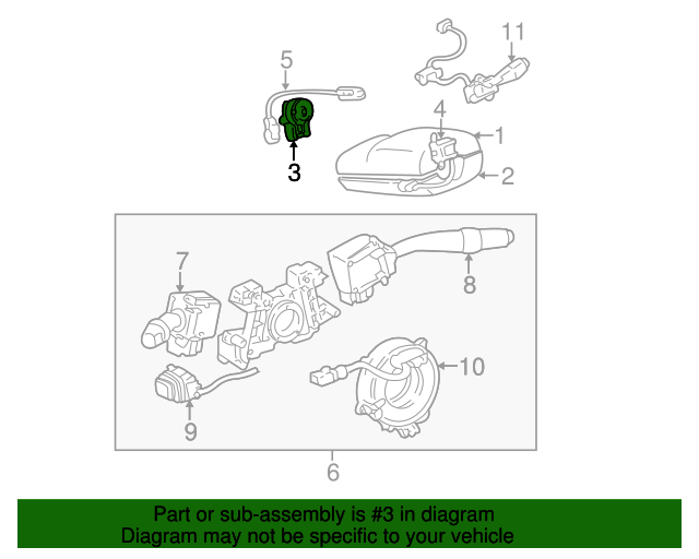 Lexus OEM Ignition Switch Part# 84450-12200 | OEM Vehicle Parts