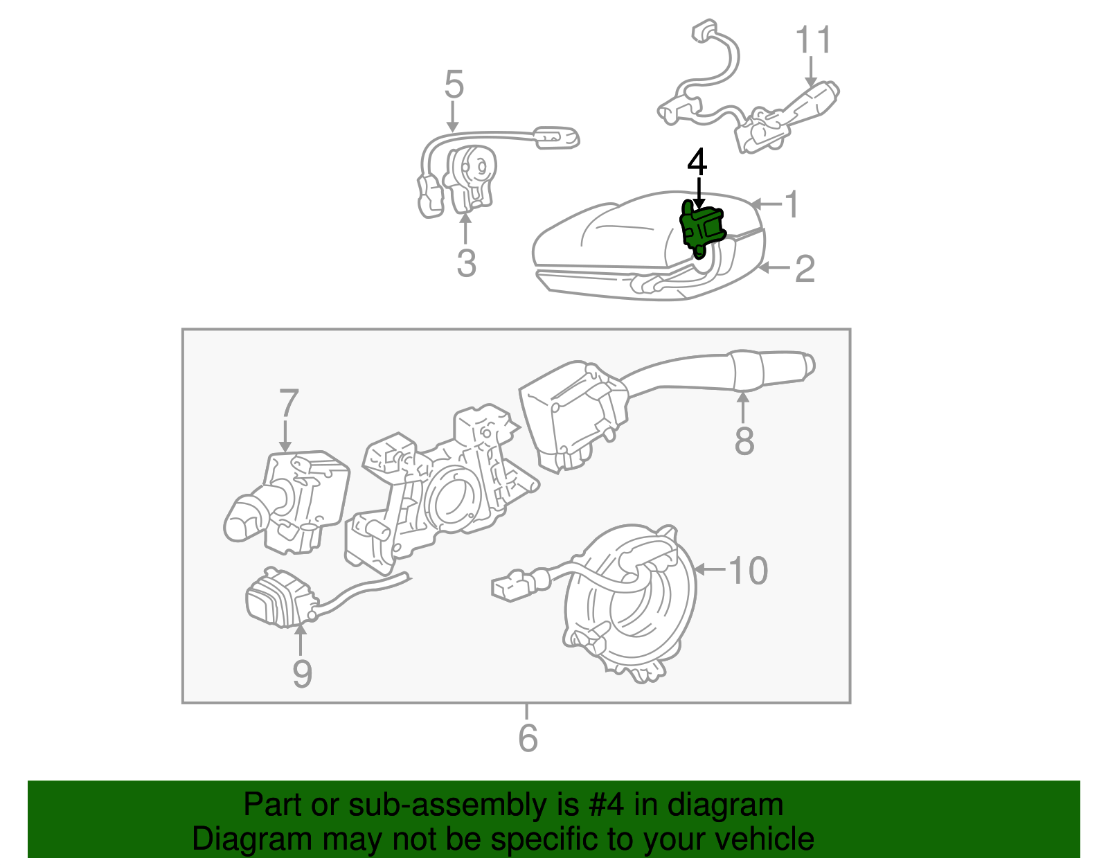 85903-30020 - 2000-2001 Lexus - Shift Interlock Solenoid | My L Parts