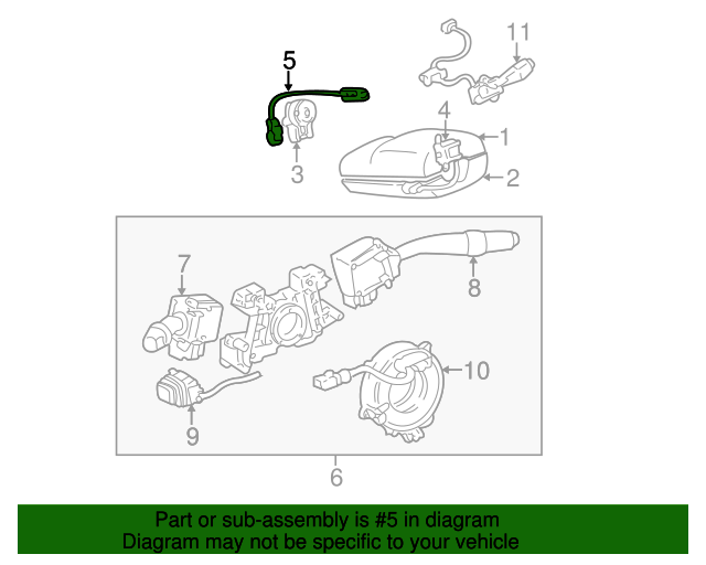 1998-2010 Lexus Hazard Warning Switch 84052-22050 | AutoNationParts.com