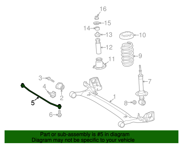 2009-2019 Toyota Stabilizer Bar 48812-02240 | Toyota Parts Center