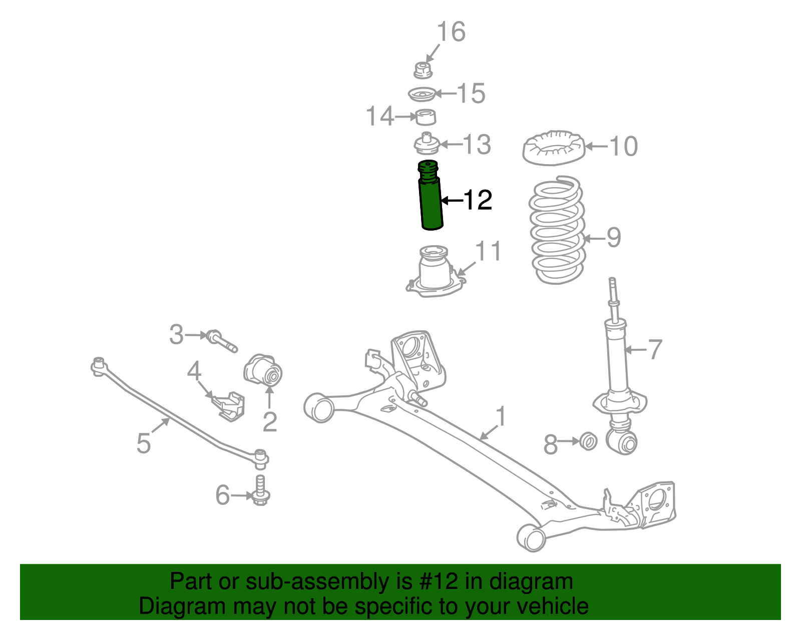 2003-2019 Toyota Bumper 48341-AB010 | Toyota Parts Center