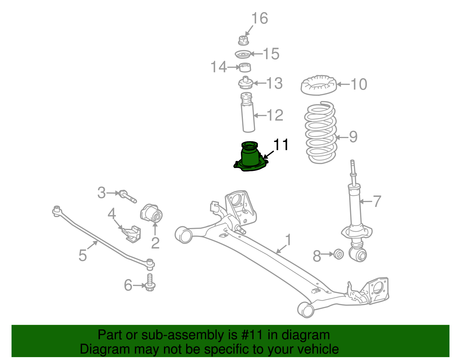 48401-02040 - Upper Bracket 2009-2019 Toyota | Longo Toyota Parts