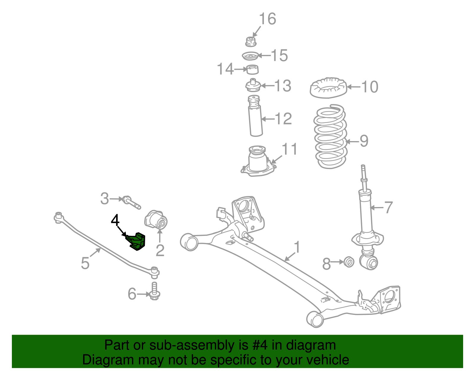 4211802010 - Beam Axle Damper 2009-2019 Toyota | AutoNation Parts