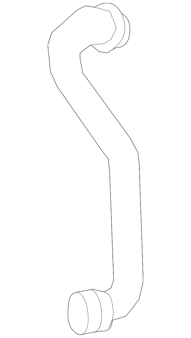 164-501-38-82 - Upper Hose 2007-2011 Mercedes-Benz ML 63 AMG ...