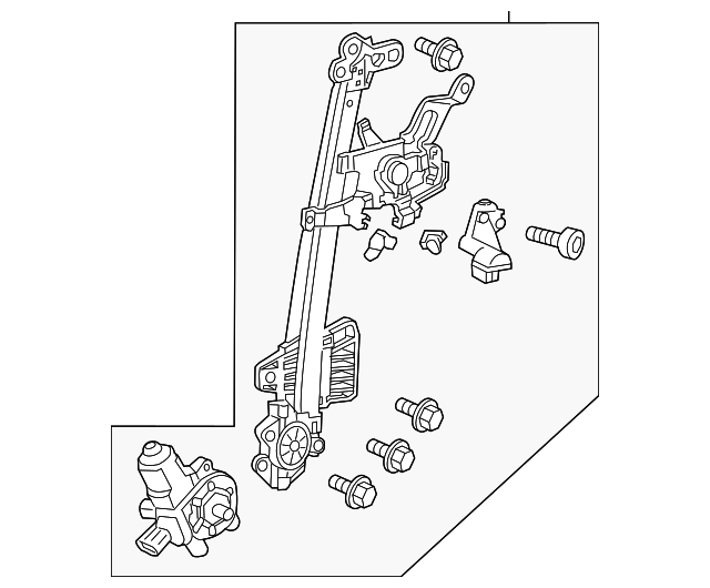 72750-TK8-A12 - Regulator Assembly, L Rear Door Power - 2011-2017 Honda ...