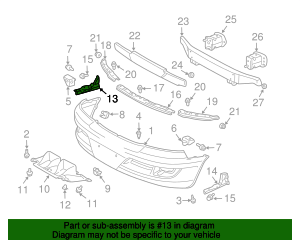 2003-2009 Lexus GX470 Bumper Cover Bracket 53271-60010 ...