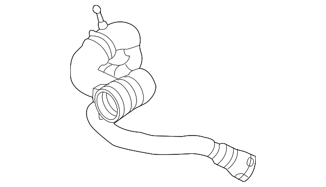 17127576354 - 2008-2019 BMW Upper Hose (17-12-7-576-354) | BMW of South ...