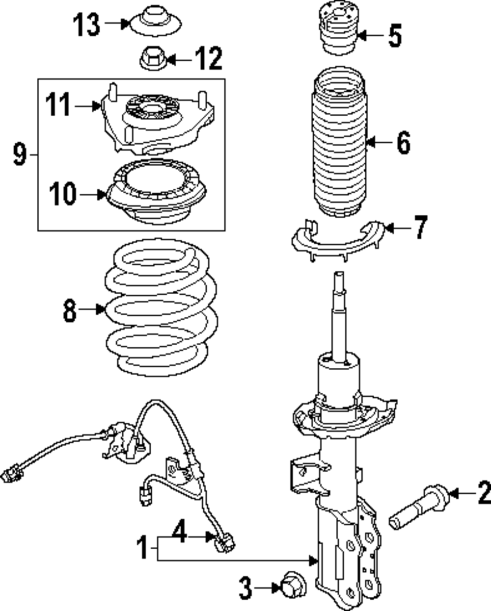 2023-2024 Kia EV6 Strut Bumper 54626-CVAA0 | Retail Performance Auto Parts