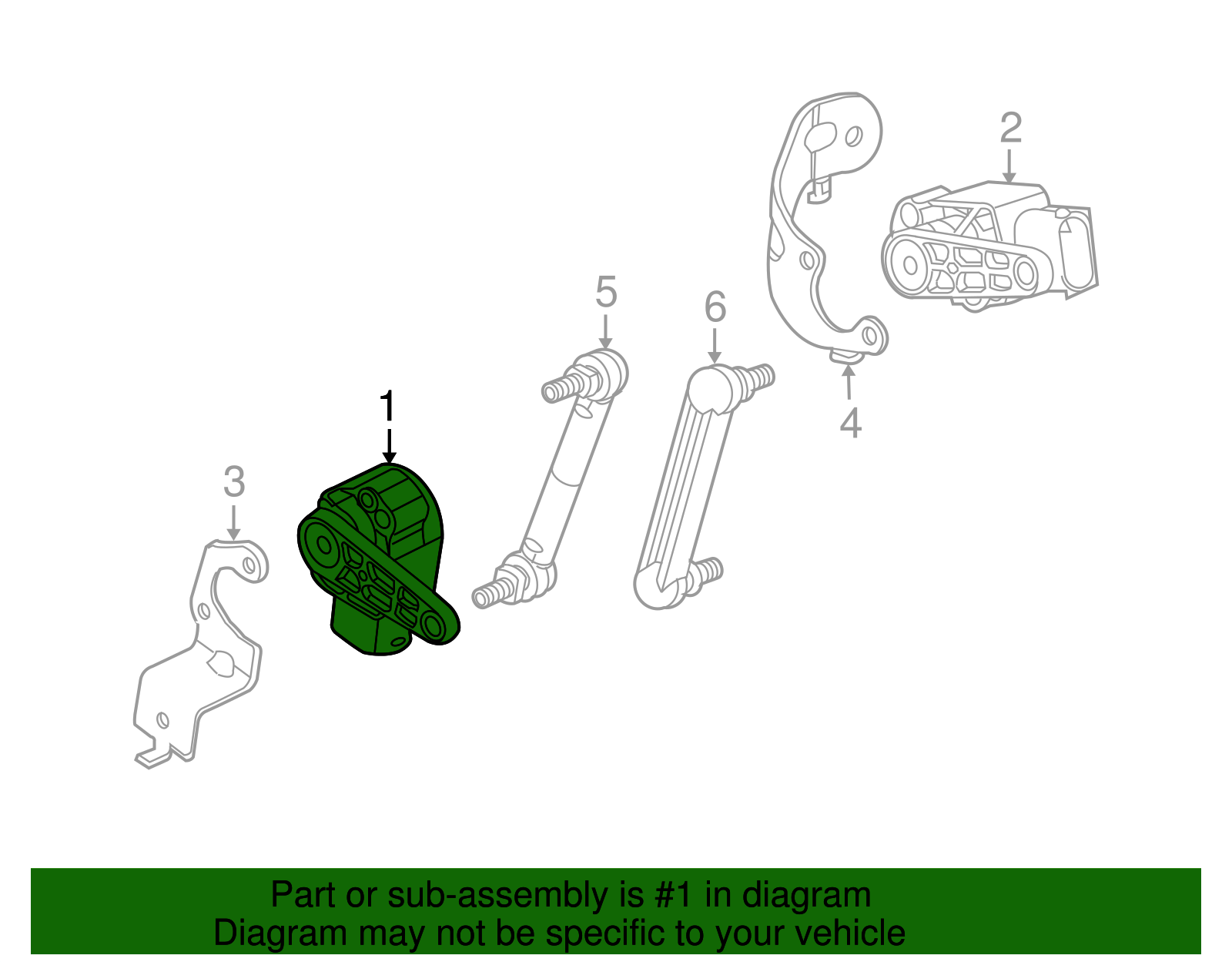 37146853754 - 2006-2015 BMW Headlight Level Sensor (37-14-6-853-754 ...