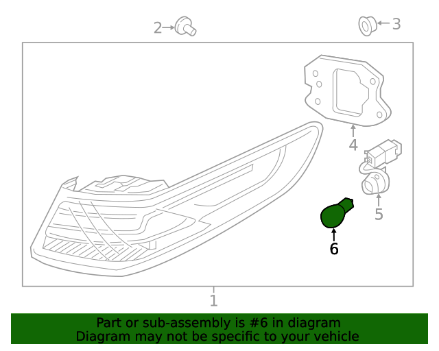 2012-2021 Kia Bulb 18642-21007L | TascaParts.com