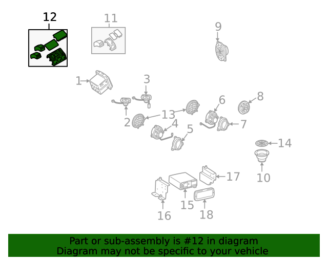 Genuine Speaker Grille for 2002-2012 Mercedes-Benz Part# 463-680-75-08 ...