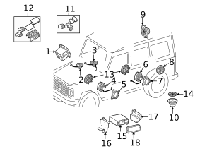 463-680-75-08 - Speaker Grille 2002-2012 Mercedes-Benz | Mercedes-Benz ...