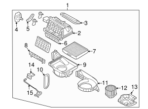 97200-4D100 - Blower Assembly 2006-2010 Kia Sedona | Kia.Parts Store