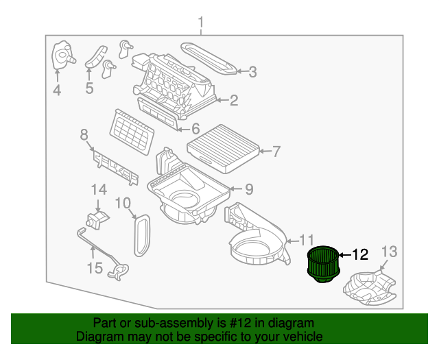 2006-2014 Kia Sedona OEM NEW 06-14 Kia Sedona EX LX Base Front HVAC ...