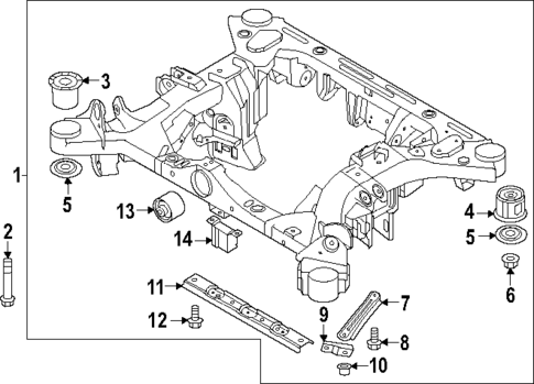 Suspension Mounting for 2022 Hyundai Ioniq 5 | Hyundai OEM Parts Direct