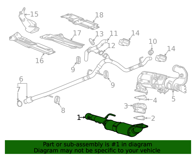 85521779 - Nitrogen Oxides Catalytic Converter with Exhaust Pipe 2020 ...