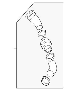 2015-2020 Volvo Turbocharger Inter-Cooler Pipe 31439498 | TascaParts.com