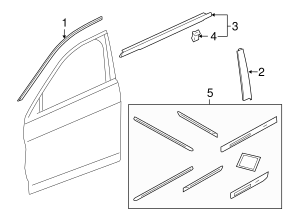 72465-T2A-A01 - Door Reveal Molding 2013-2017 Honda Accord | AutoNation ...