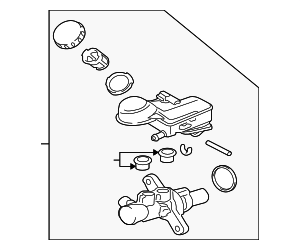 2008-2015 Mitsubishi Lancer Master Cylinder 4625A243 | Mitsubishi ...