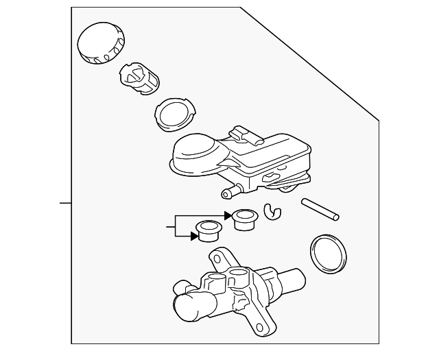 2008-2015 Mitsubishi Lancer Master Cylinder 4625A242 | Mitsubishi Parts ...