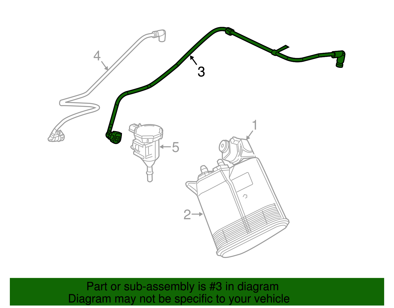 2016-2022 Mopar Hose 68250915AD | Mopar Parts Canada