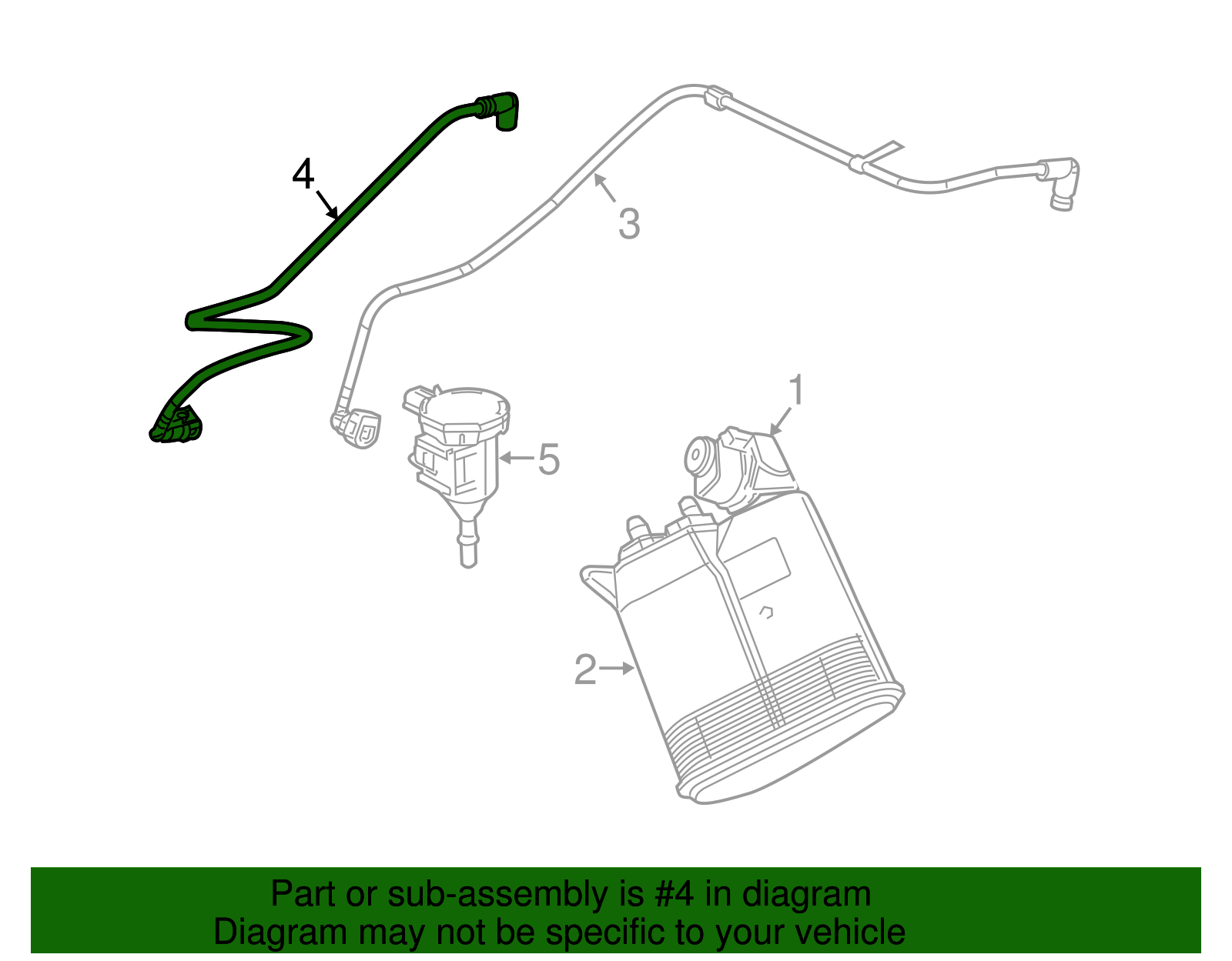 2014-2015 Mopar Hose 68189065AD | Mopar Parts Canada