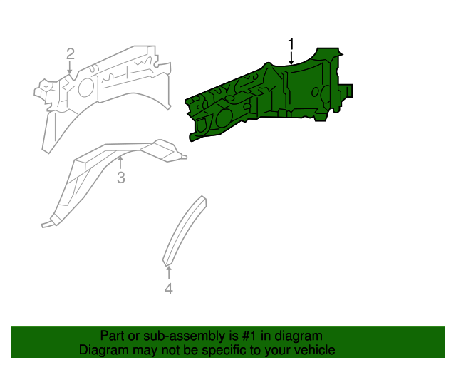 2004-2008 Ford Upper Rail - Passenger Side (RH) 4L3Z-16C274-AA ...