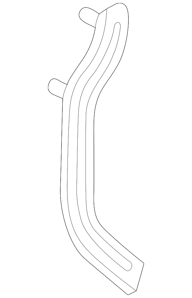 1997-2001 Toyota Camry Bumper Cover Support Rail 52576-AA010 ...