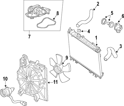Cooling System for 2007 Acura RDX | OEM Parts Online