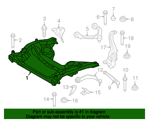 31106861106 - 2016-2022 BMW Cross-Member (31-10-6-861-106) | BMW of ...