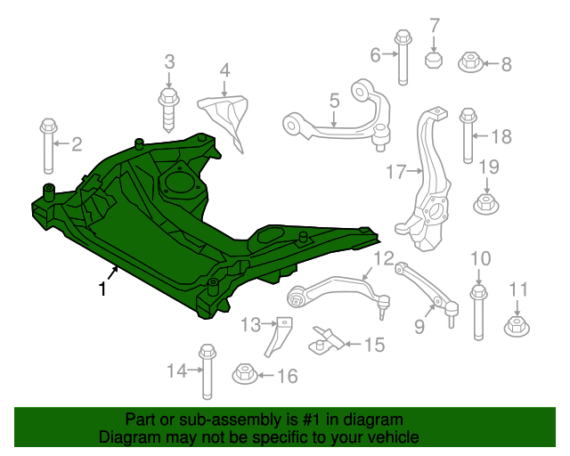 31106861106 - 2016-2022 BMW Cross-Member (31-10-6-861-106) | BMW of ...