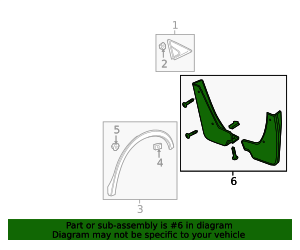 84051309 - Mud Guard 2019-2023 Cadillac XT4 | Big 3 Auto Parts