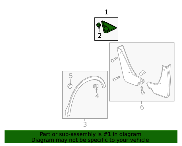 84749528 - Body Driver Side Upper Rear Applique 2019-2024 Cadillac XT4 ...