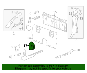 2015-2022 GM Lower Cover 84726386 | TascaParts.com