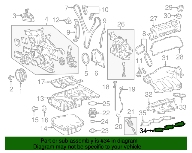 17177-0P021 - Engine Intake Manifold Gasket 2005-2018 Toyota | Ourisman ...