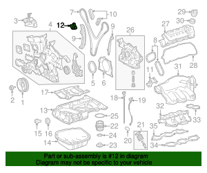 2015-2018 Toyota Engine Timing Chain Tensioner 13540-0P011 | Toyota ...