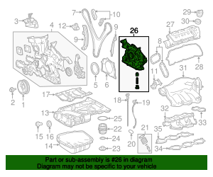 2005-2018 Toyota Oil Pump Cover 15115-0P030 | OEM Parts Online