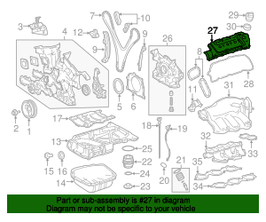 11202-31030 - Valve Cover - 2005-2018 Toyota | OEM Genuine Toyota Parts