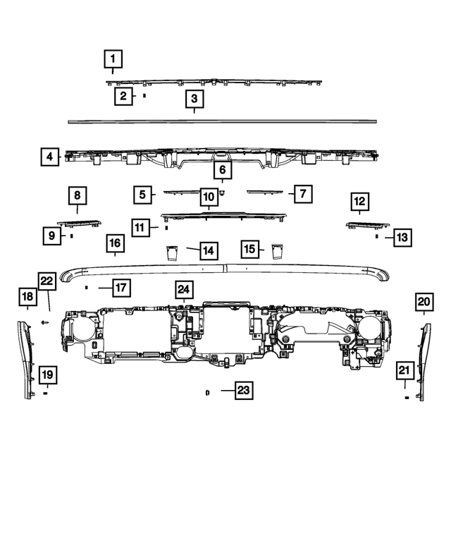 2024-2025 Jeep Defroster Grille 7FS94TX7AB | Canada Mopar® Estores