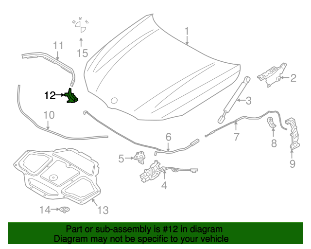 51767349602 - 2017-2024 BMW Side Seal (51-76-7-349-602) | BMW of South ...